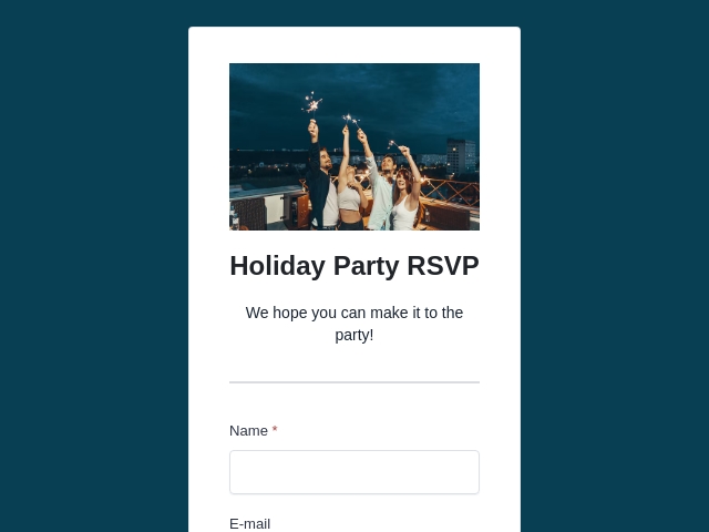 INVITATION FORM Template - FormNX